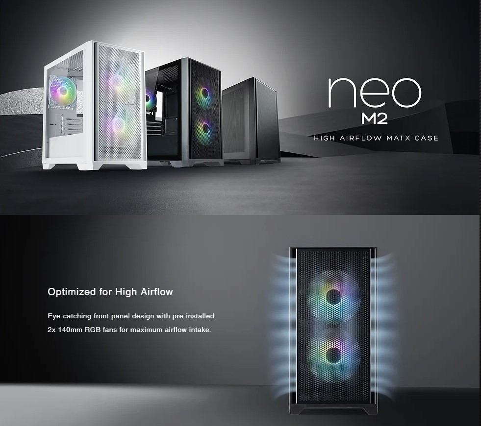 Tecware NEO M2 Steel / OMNI ARGB TG mATX Computer Casing | Shopee Malaysia