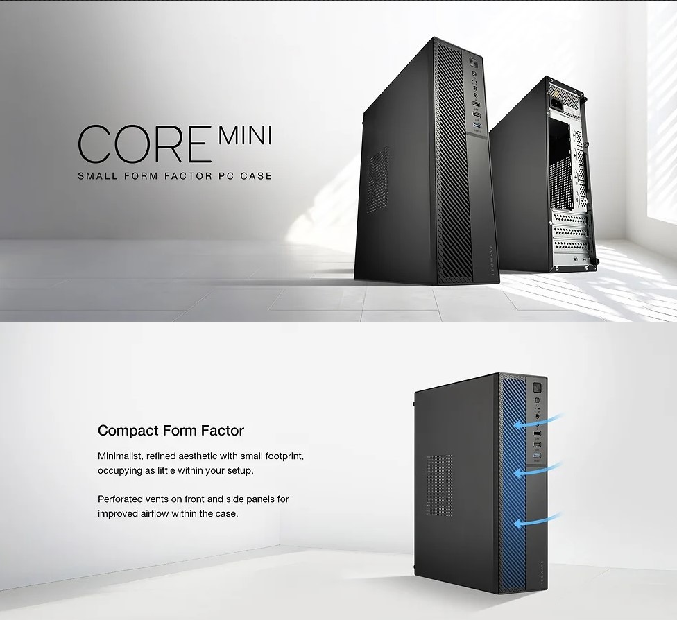 Tecware Core Mini SFF mATX PC Case with 250W PSU | Shopee Malaysia