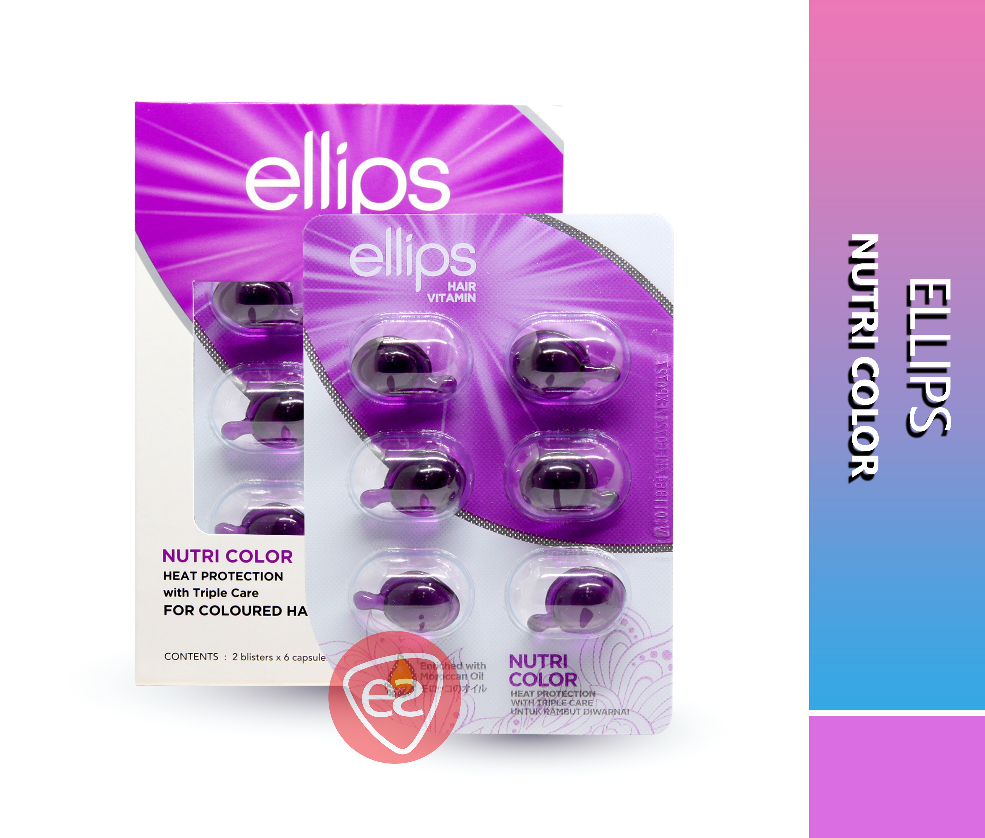 Ellips Hair Vitamin (Smooth & Shiny / Hair Treatment / Nutri Color ...