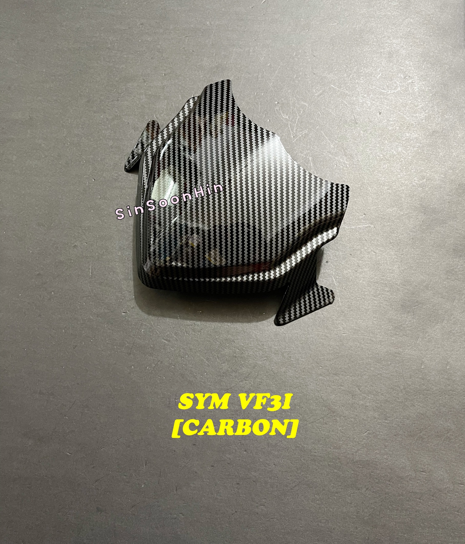 SYM VF3I Visor Windshield / Cowling Lens [ BLACK / CARBON ] # cermin ...