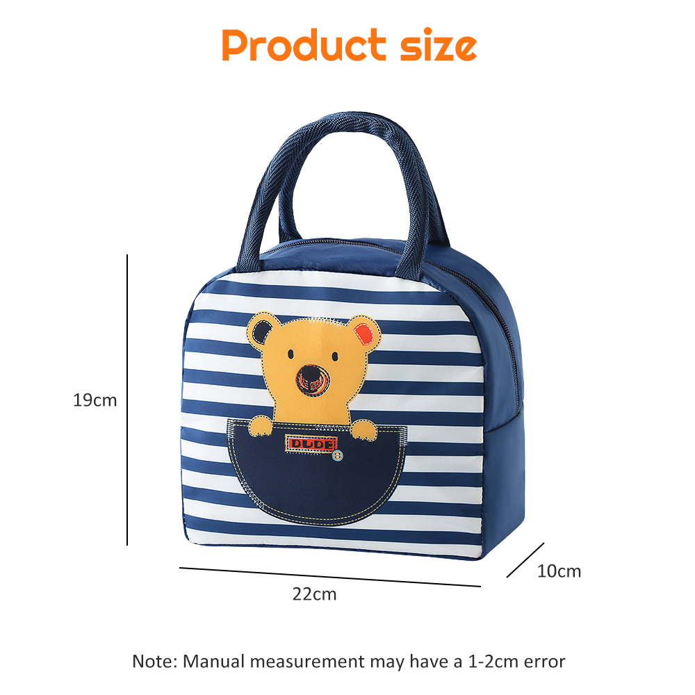 lakoe Cute Lunch Box Bag Kids Lunch Bag Waterproof Lunch Bag Insulated Lunch Bag Thermal Office ...