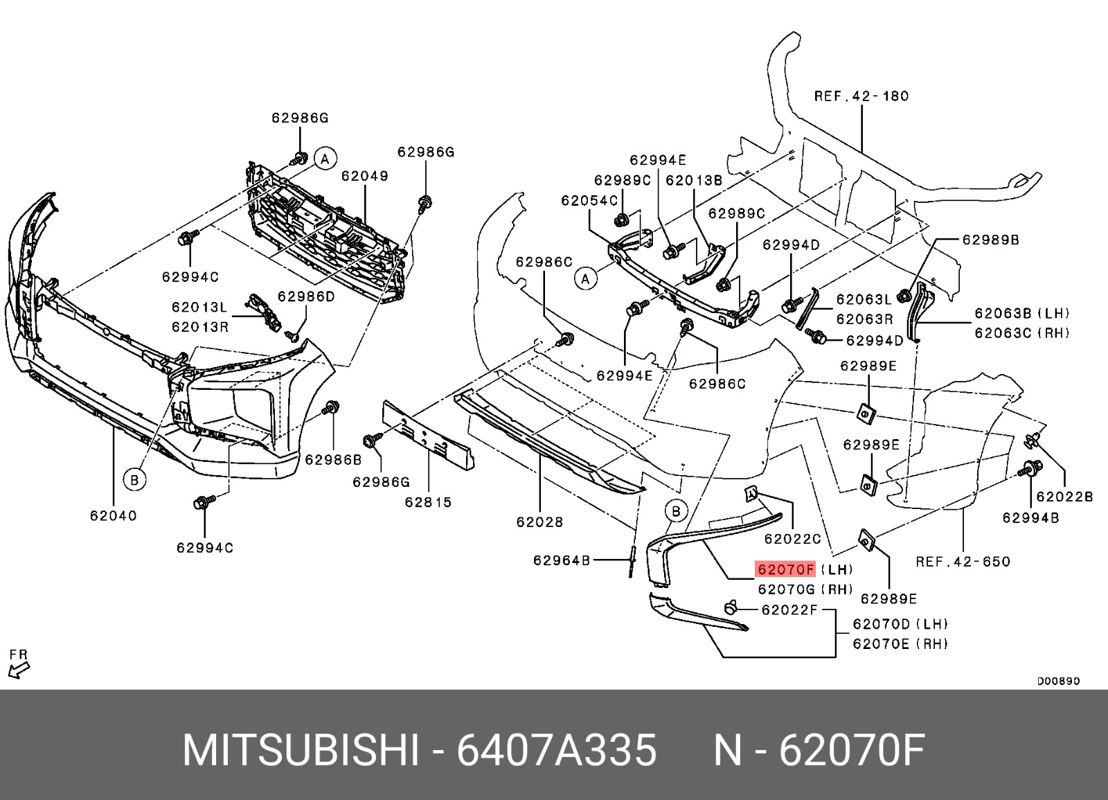 MITSUBISHI TRITON 2.4 VGT KL1 HIGH SPEC 2019-2023 FRONT BUMPER LOWER ...