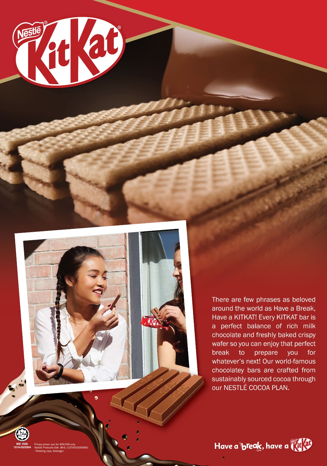 Nestle KitKat 4-Fingers Milk Chocolate x Sharebag 24 pieces(24 x 35g ...