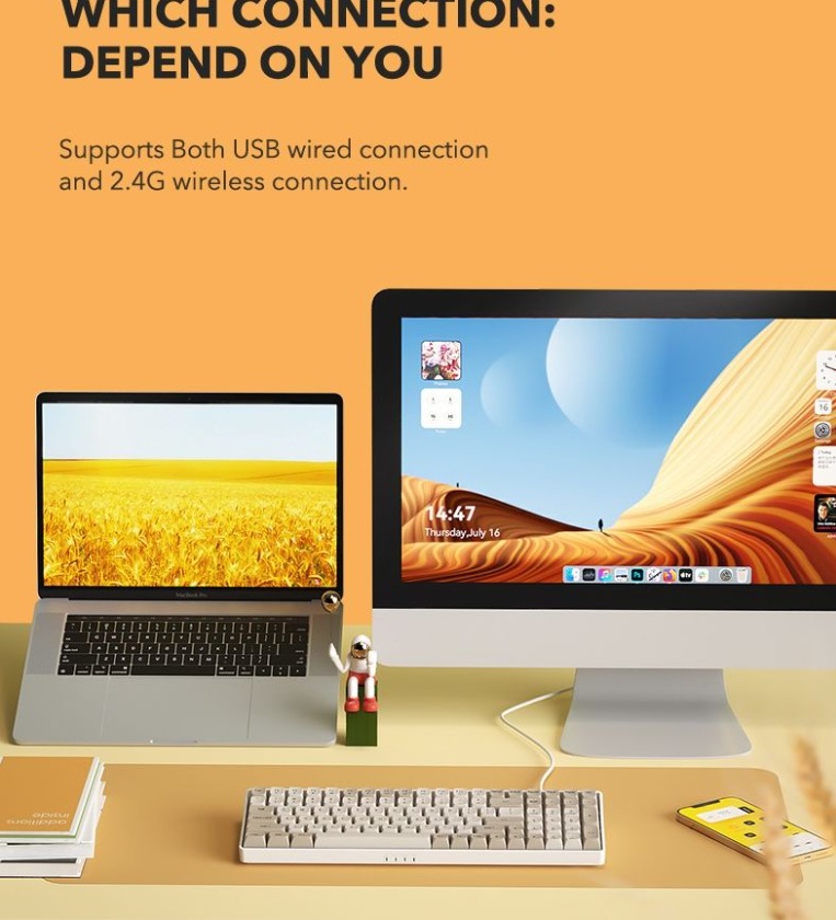 AIGO DarkFlash GD100 Milk Brown Brown Sugar Starry Blue Wireless ...