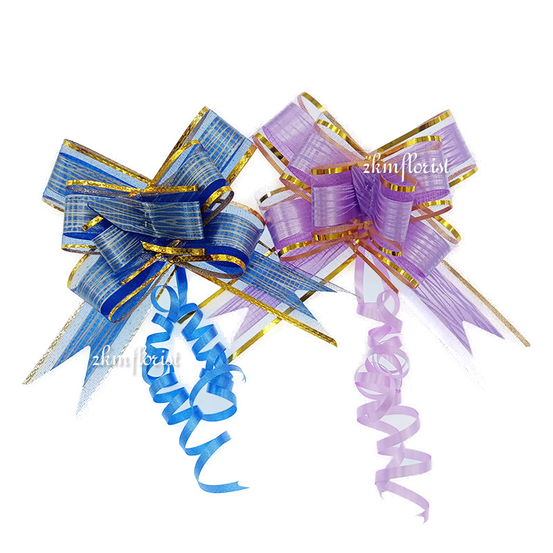 (10PCS) 8005 PULL Ribbon Reben Riben Gift Organza Flower Bouquet Happy ...