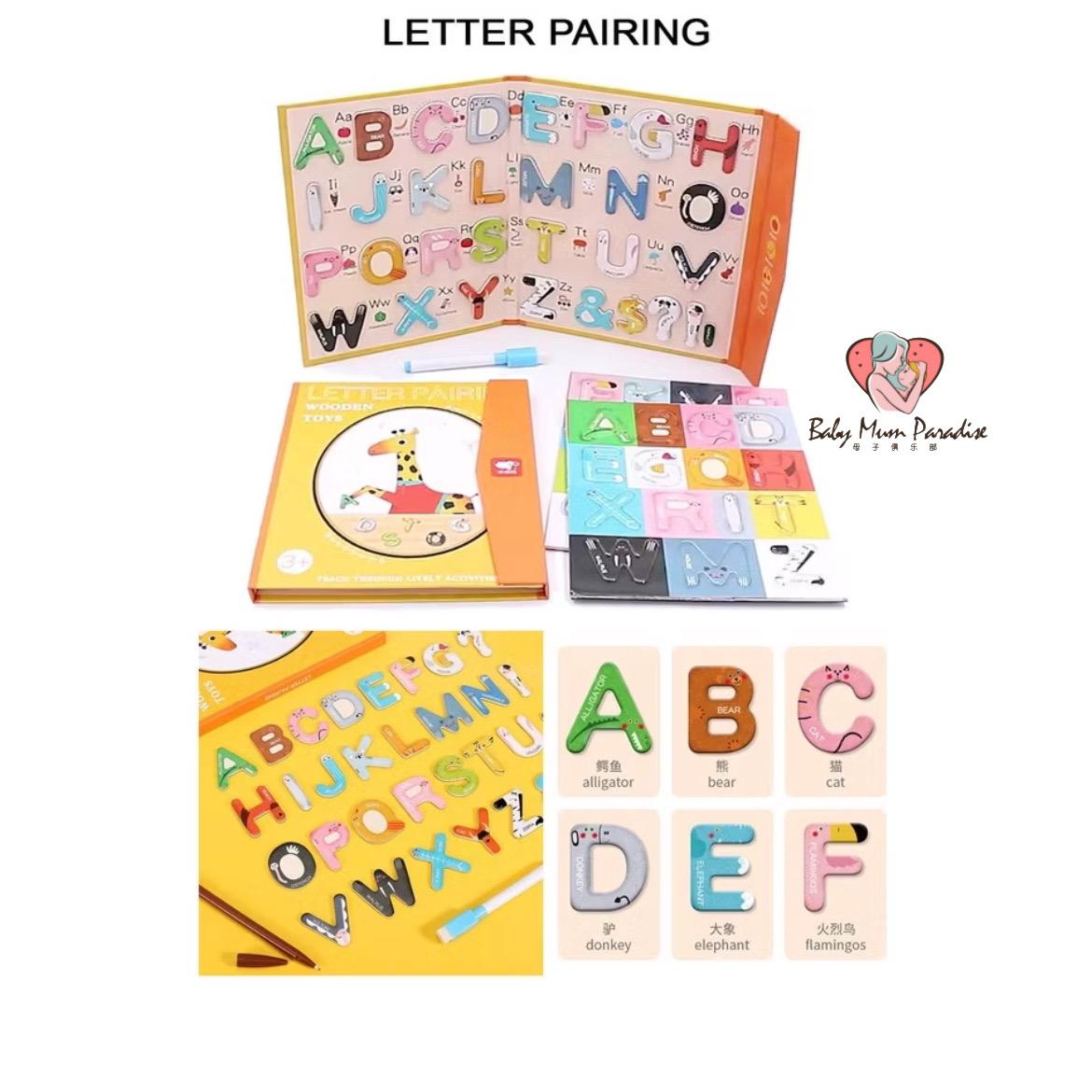 ABC Letter Pairing Magnetic Puzzle - Early Learning Educational Toy ...