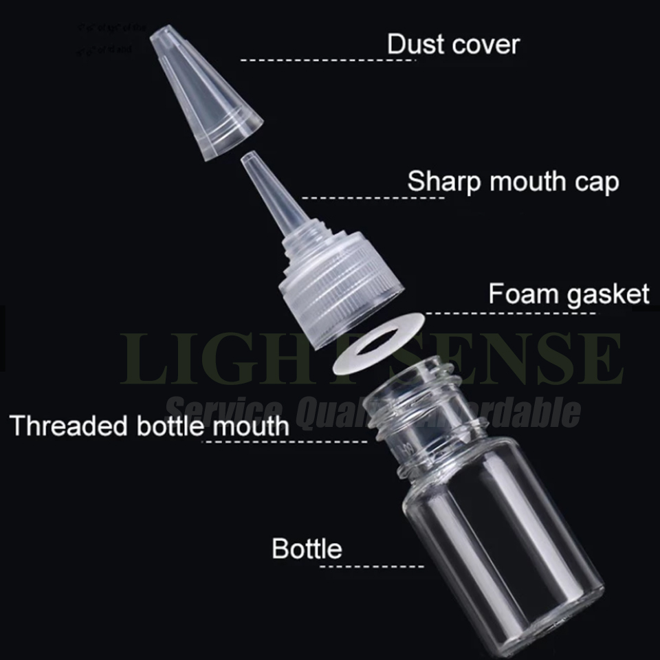 Transparent Squeeze Dropper Bottle 30ml 50ml 100ml / Nozzle Bottle ...