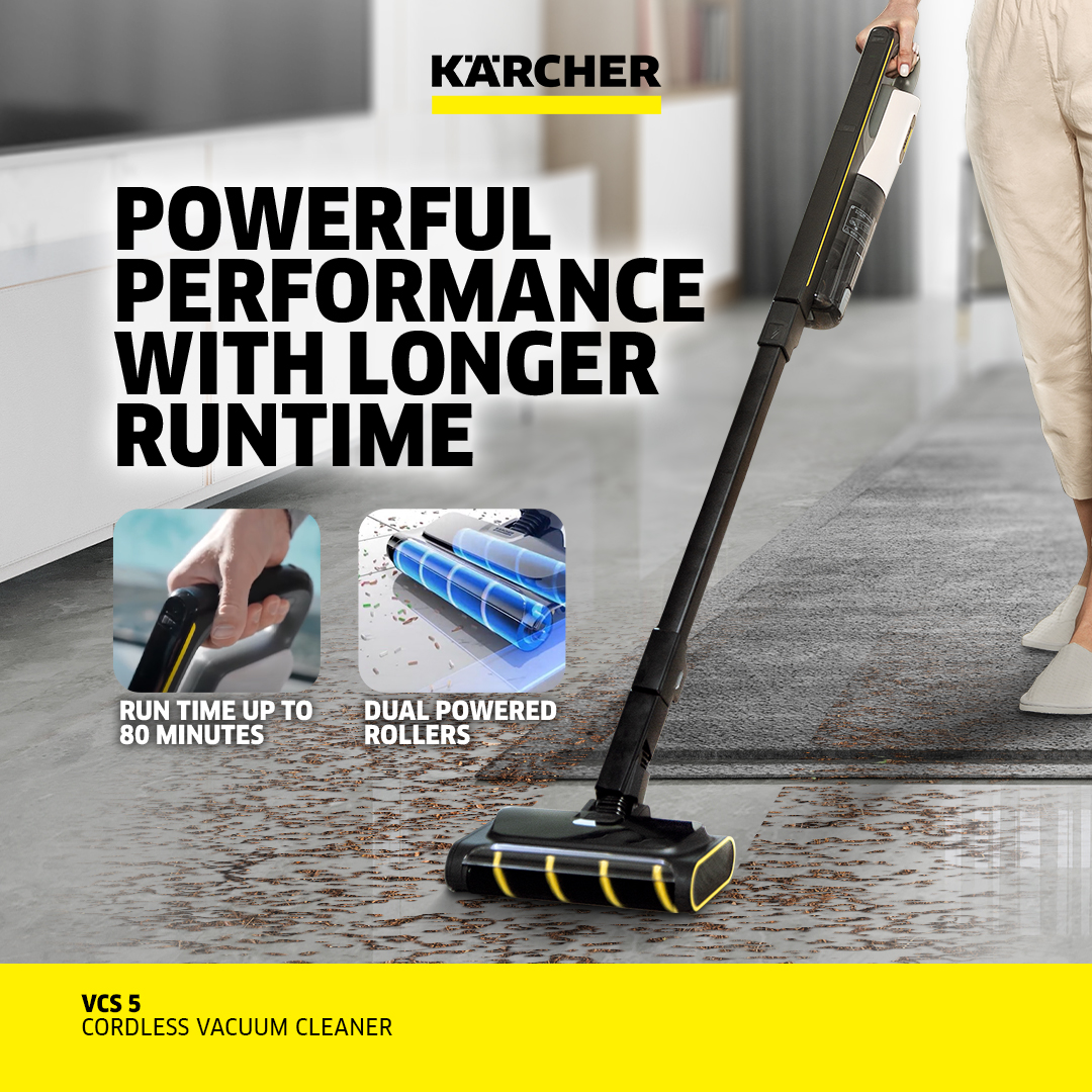 Karcher PENYEDUT HAMPAGAS PEGANG TANGAN VCS 5, Vacuum Cleaner VCS 5 Cordless Two-roller, 22500 ...