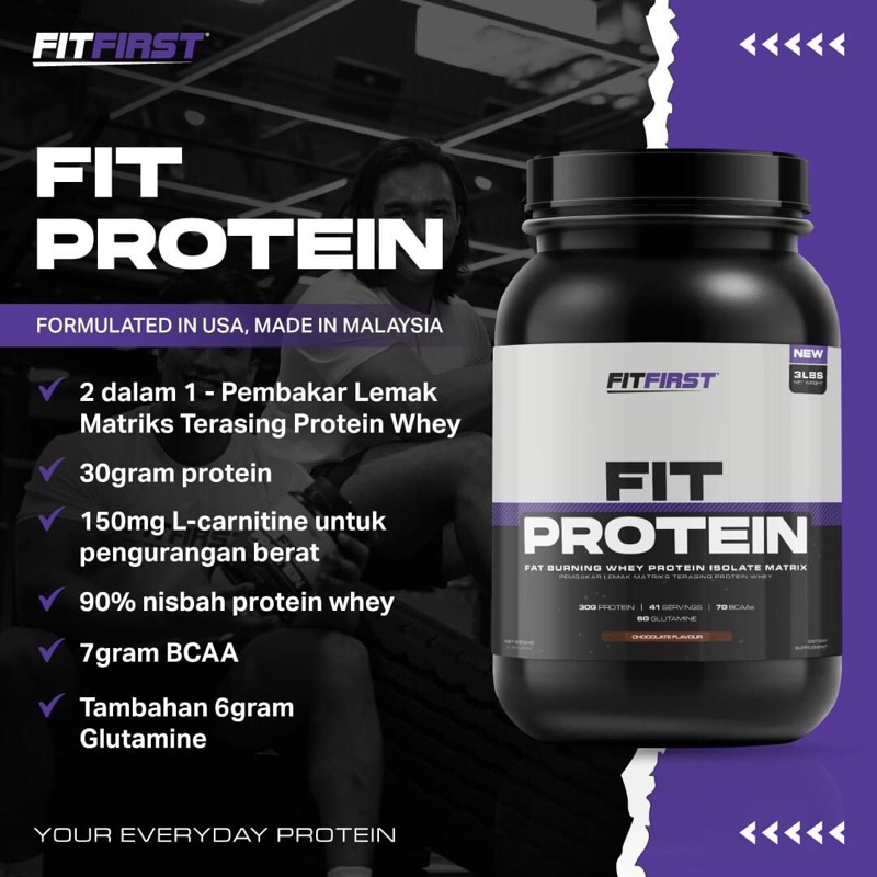 combo Fit First -FIT Protein Whey Protein Halal Isolate Protein With L ...
