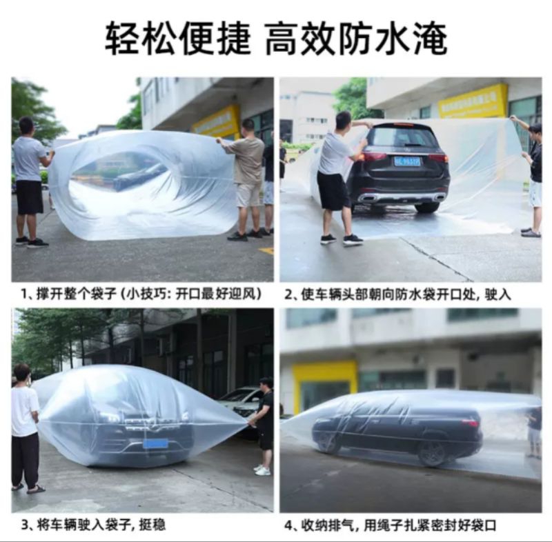 Anti Flood Car PE Bag Beg kereta anti banjir, car flood protection bag ...