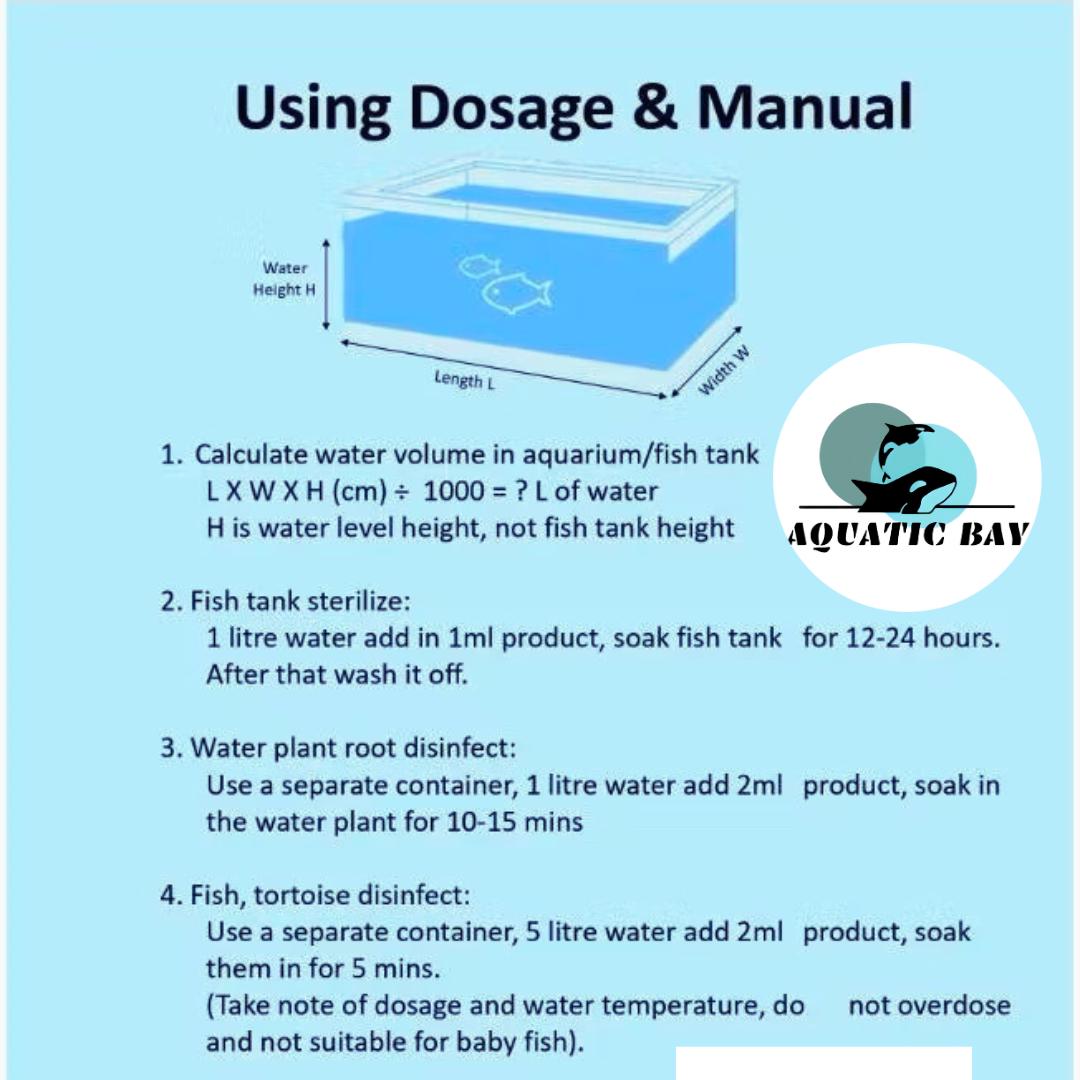 [PREMIUM] YEE Aquarium Disinfectant Concentrated Potassium Permanganate ...