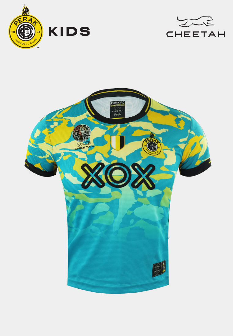 Perak FC Kids Piala Malaysia Replica Microfibre Jacquard Goalkeeper Kit ...