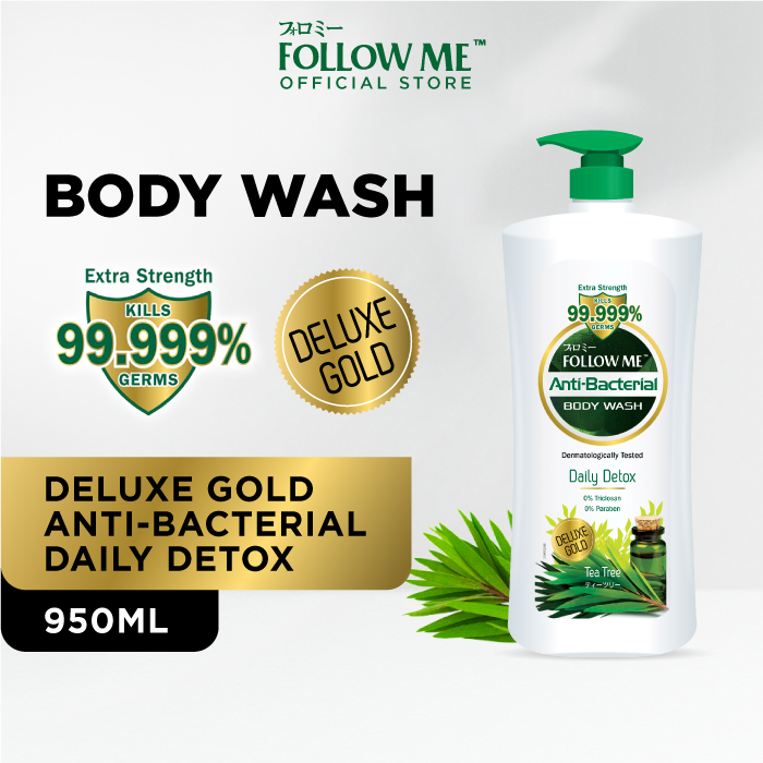 Follow Me Anti-Bacterial Body Wash 950ml (Tea Tree Daily Detox ...