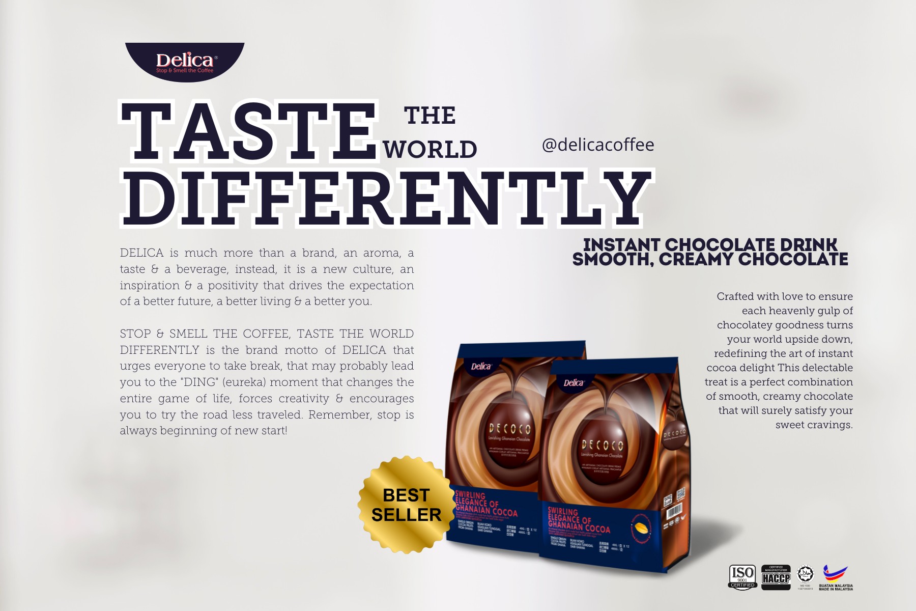 (Twin Packs) Delica Decoco Chocolate Drink | Shopee Malaysia