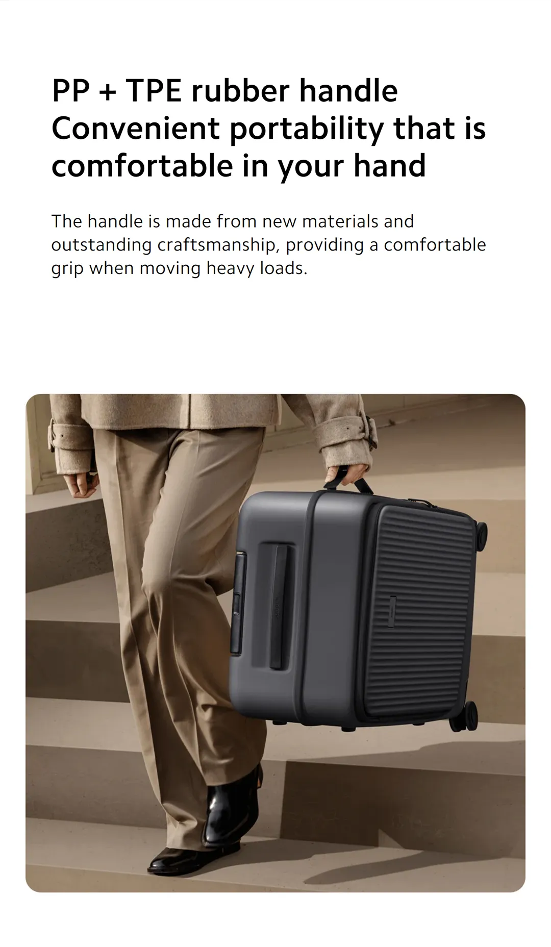 Xiaomi Front Opening Luggage | 1:9 Compartment Structure | Durable ...