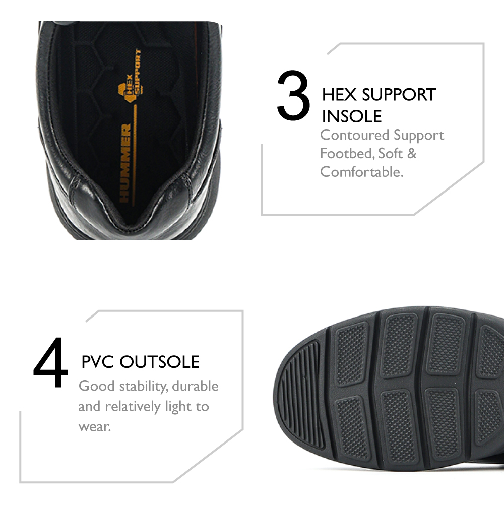 HUMMER Men's Alex Casual Slip-On Shoes -H5256-NT1-1P-BLACK | Shopee ...