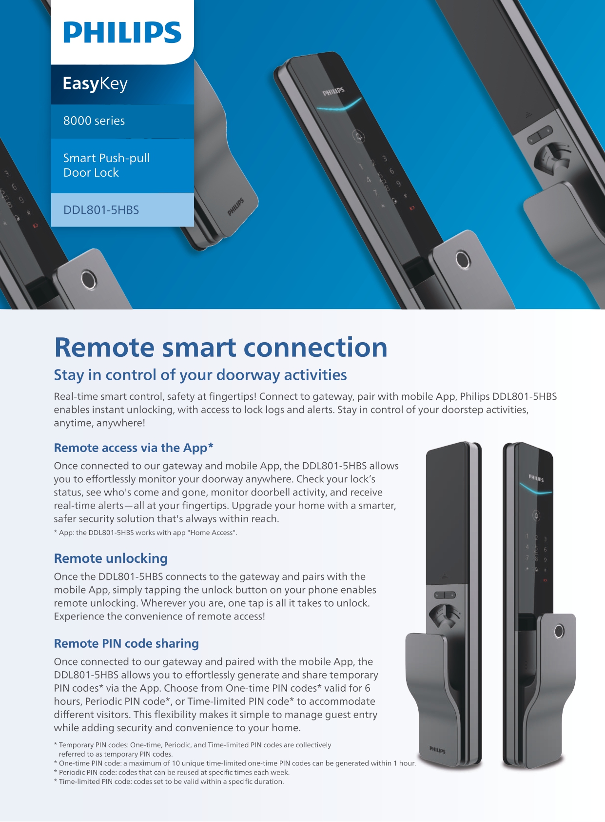 Philips Digital Lock Easy Key 801, Includes Installation* | Shopee Malaysia