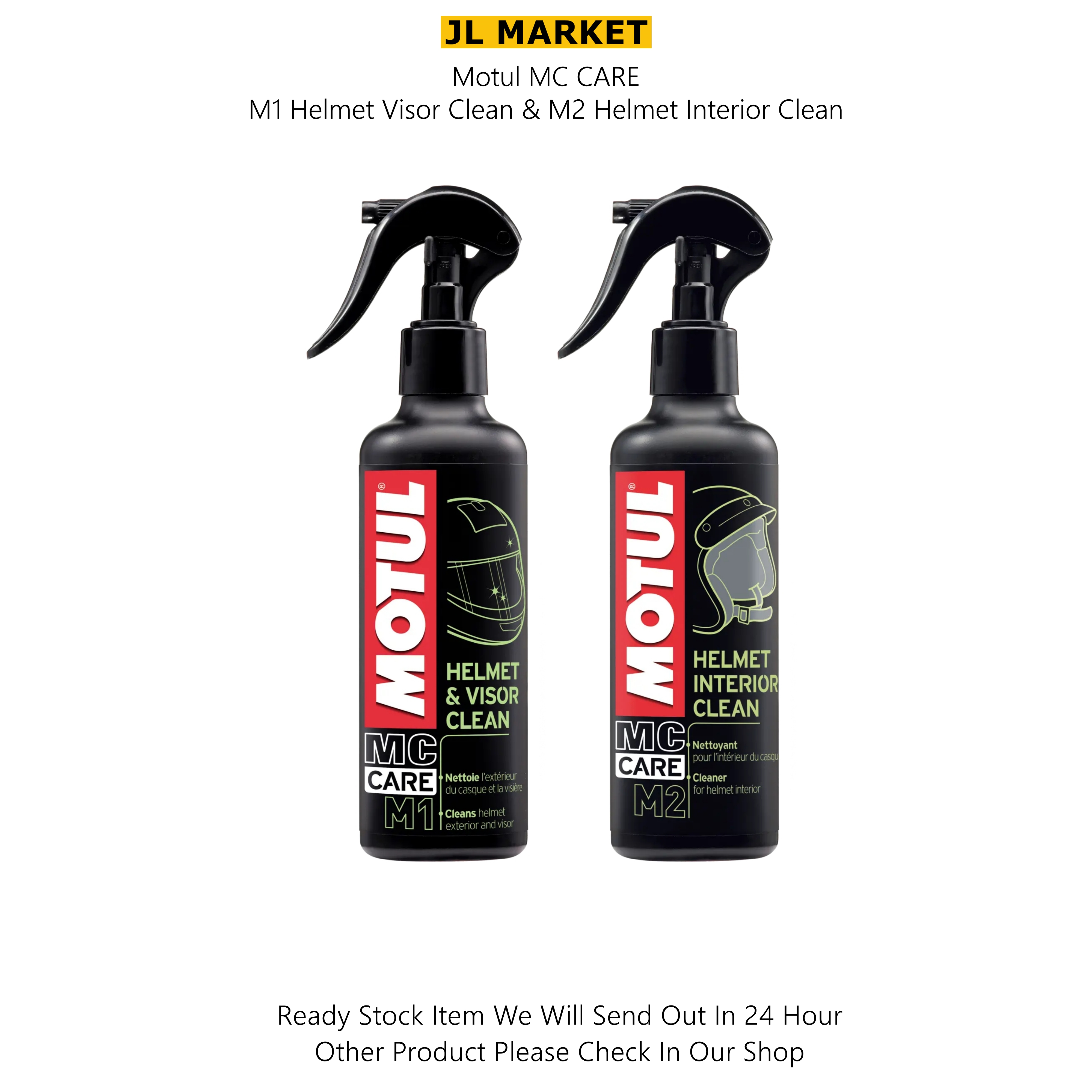 MOTUL MC CARE M1 HELMET & VISOR CLEAN / MOTUL MC CARE M2 HELMET ...