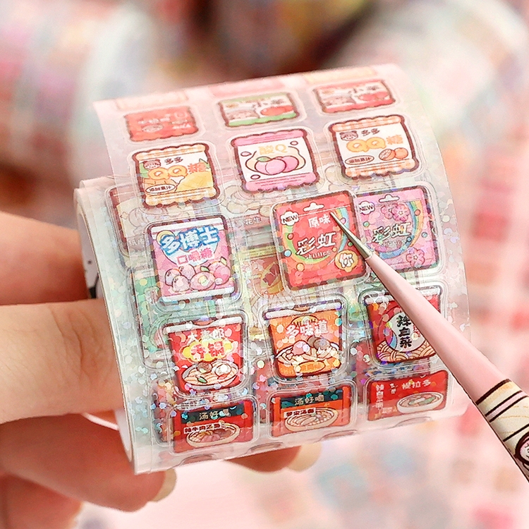 TLD Cute Cartoon DuoDuo Supermarket Series Die Cut Deco Stickers Roll ...
