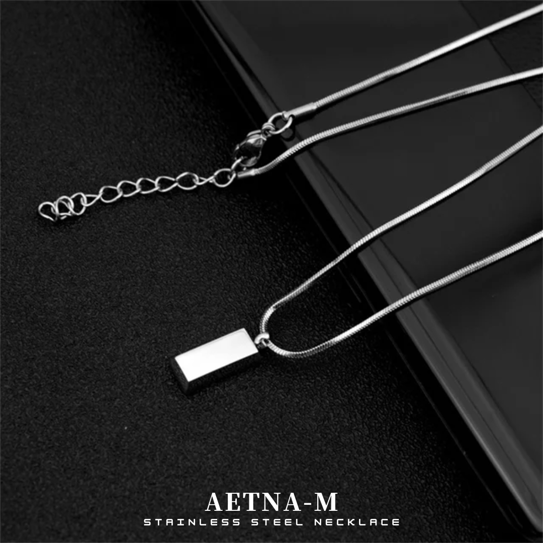 Bricks Snake Bone Necklace Titanium Steel Chain Silver Men Kalung Tidak ...