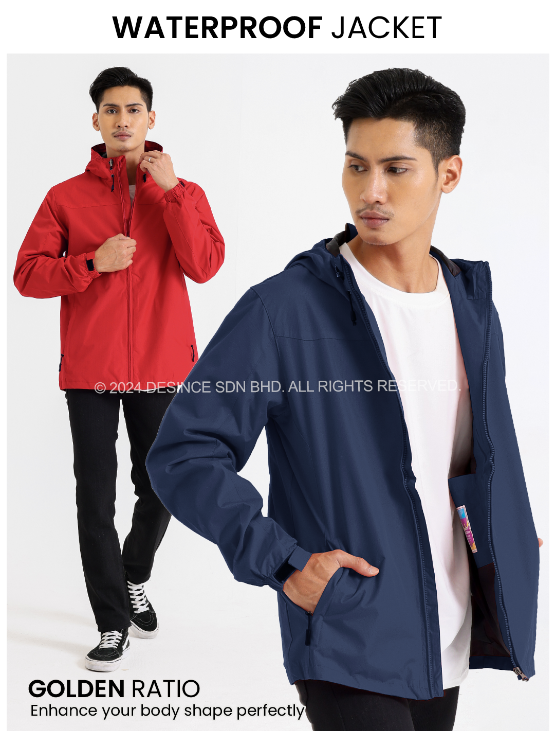 [Shopee Choice] Waterproof Raincoat Unisex Rain Jacket Outdoor ...