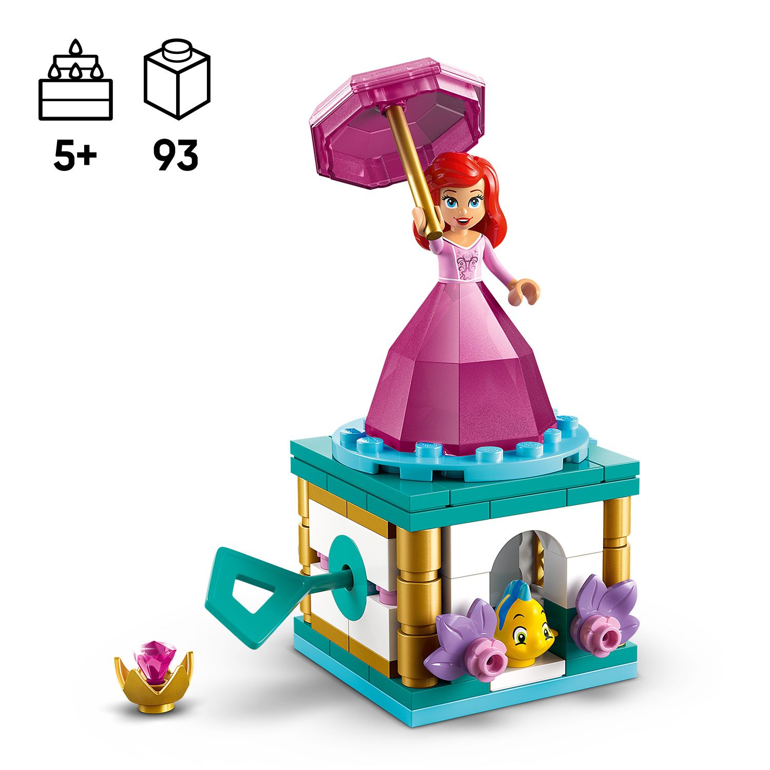 LEGO Disney Princess 43259 Twirling Ariel (93 Pieces) | Shopee Malaysia