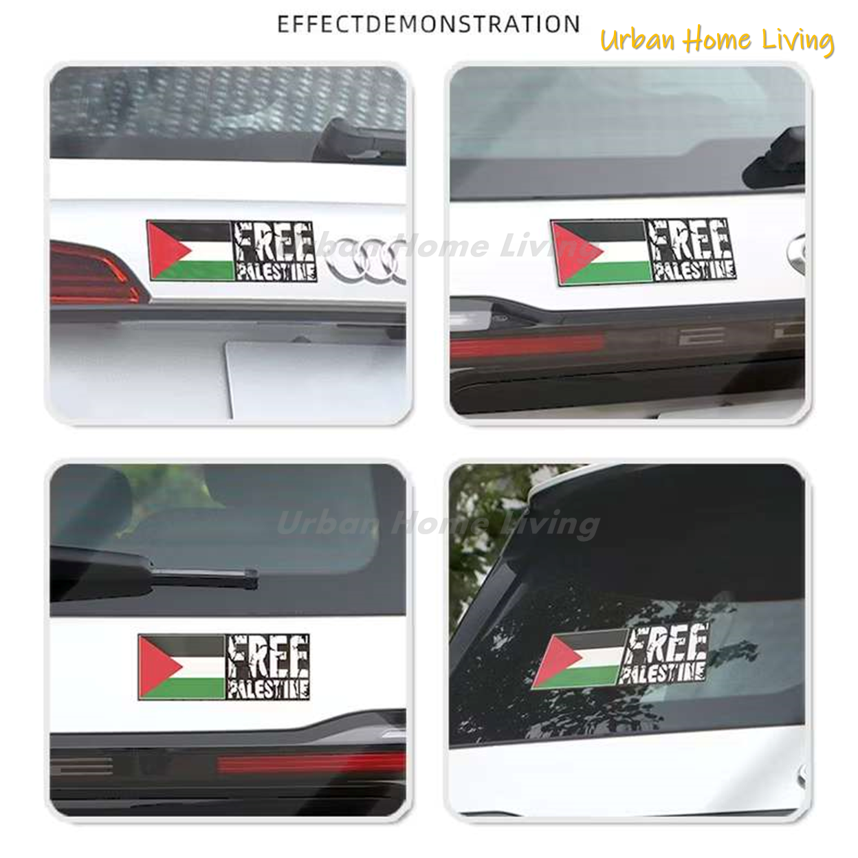 FREE PALESTINE FREE GAZA Car Motorcycle Decoration Sticker Country Flag ...