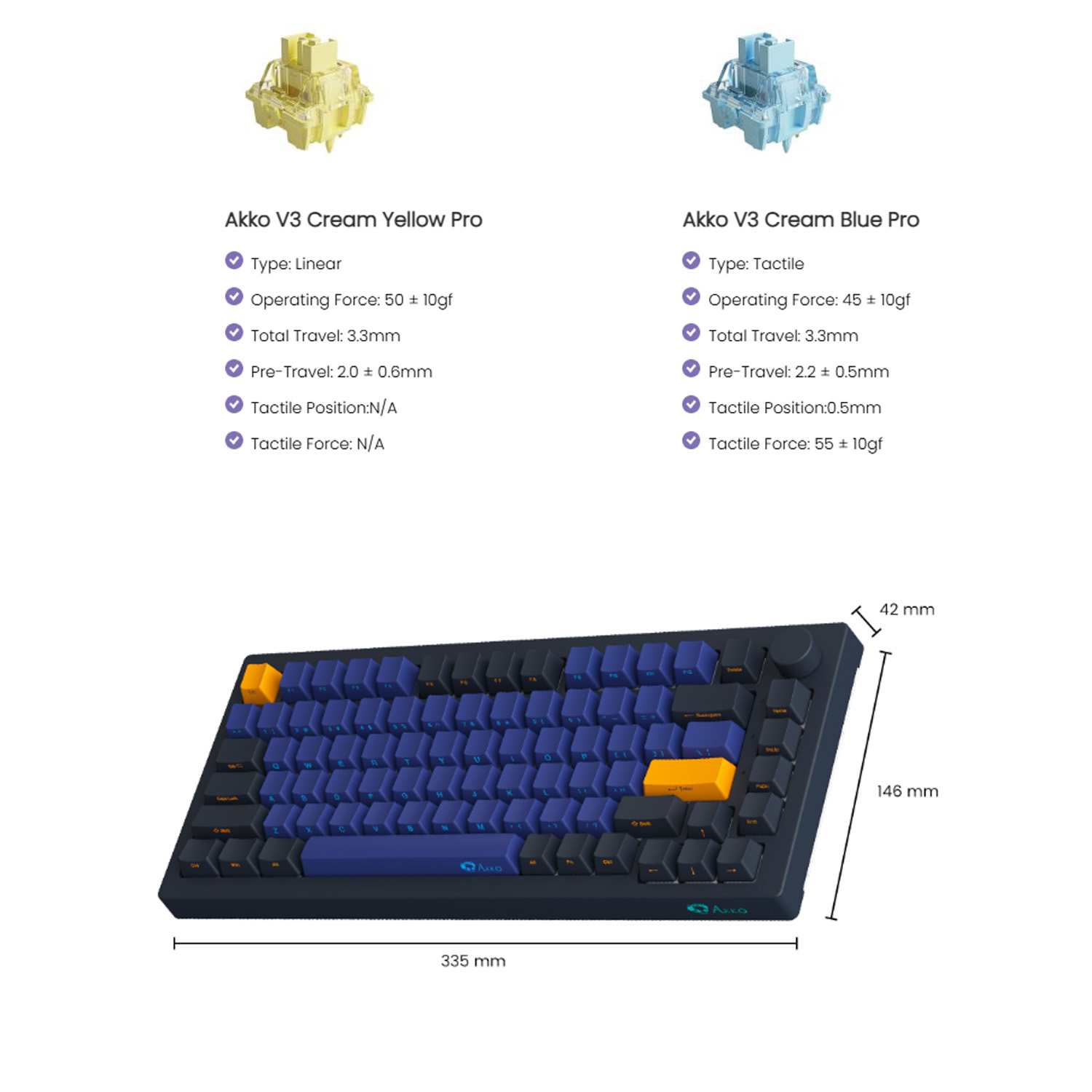 Akko Horizon 5075B Plus SP Wireless Mechanical Gaming Keyboard with PBT ...