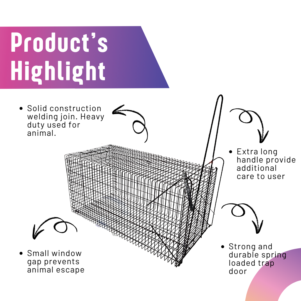 Heavy Duty Big Cage/ Perangkap Musang / Monkey Fox Squirrel Cat Trap ...