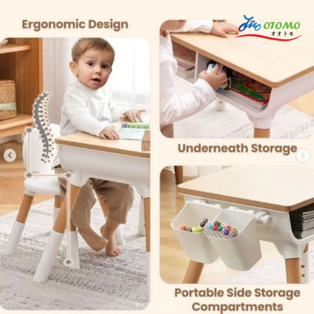 Kids Table and Chair Set Meja Belajar Budak Meja Belajar Kanak kanak ...