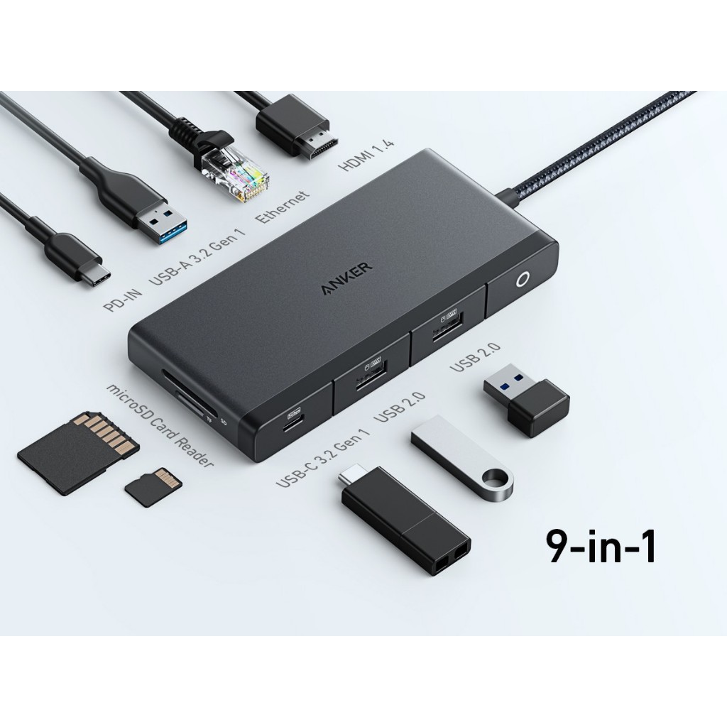 Anker 552 USB-C Hub (9-in-1, 4K HDMI) A8373 | Shopee Malaysia