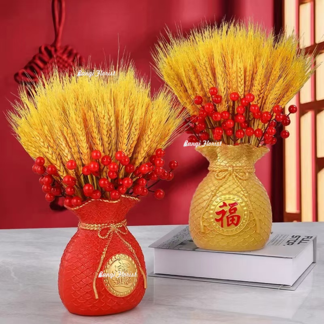 CNY BOX Flower Box Surprise Delivery Box Round Florist Box Kotak Bunga ...