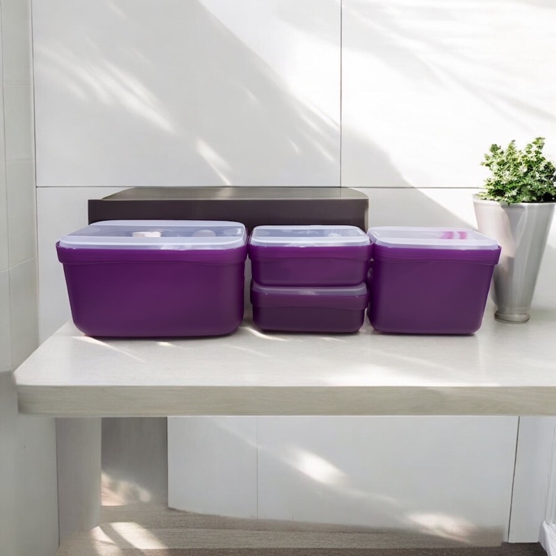Tupperware Drawer Canister (4pcs) | Shopee Malaysia