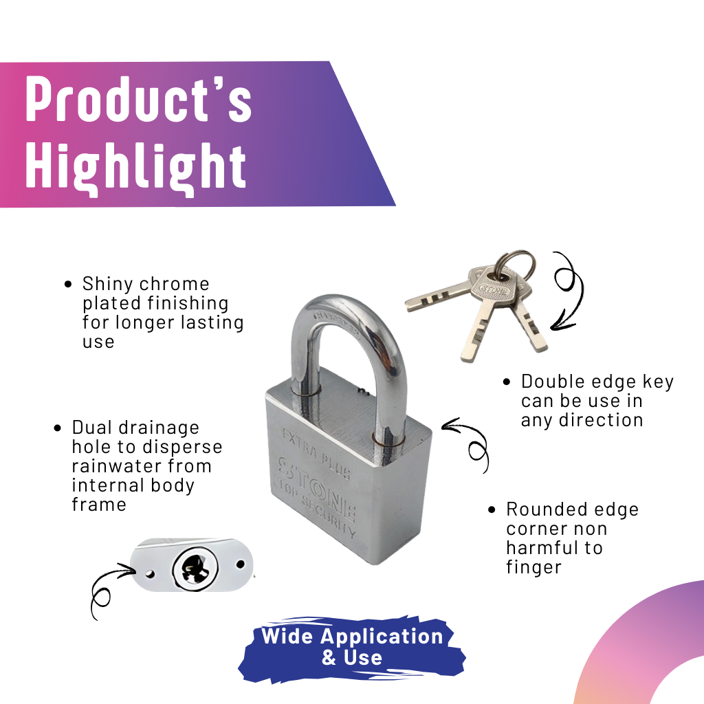 30mm 40mm 50mm Safety Padlock Enhanced Security: Protect Your Home ...