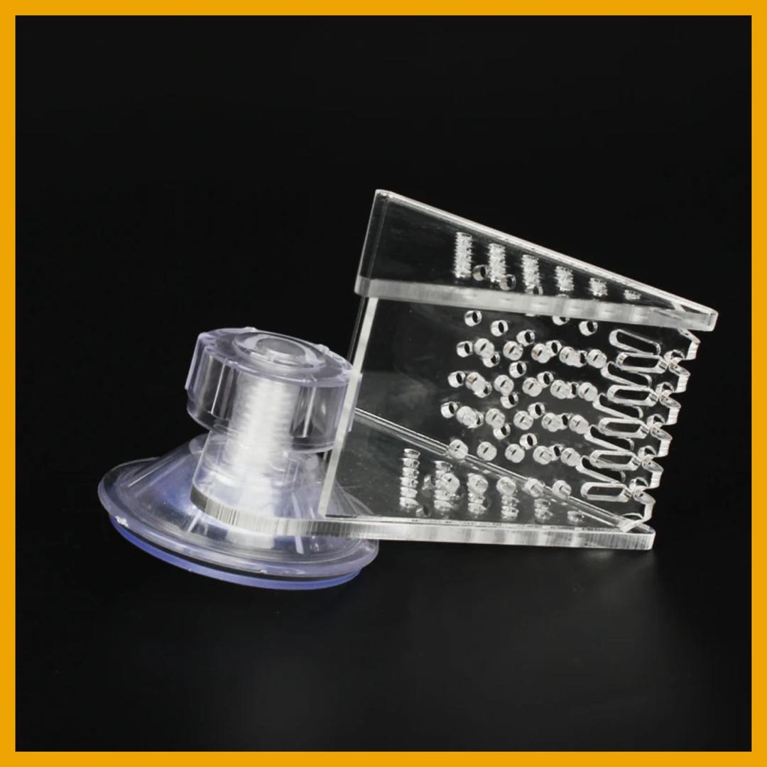 Plastic BloodWorm Feeder V-Shaped Feeder Fish Funnel Suction Cup Shrimp ...