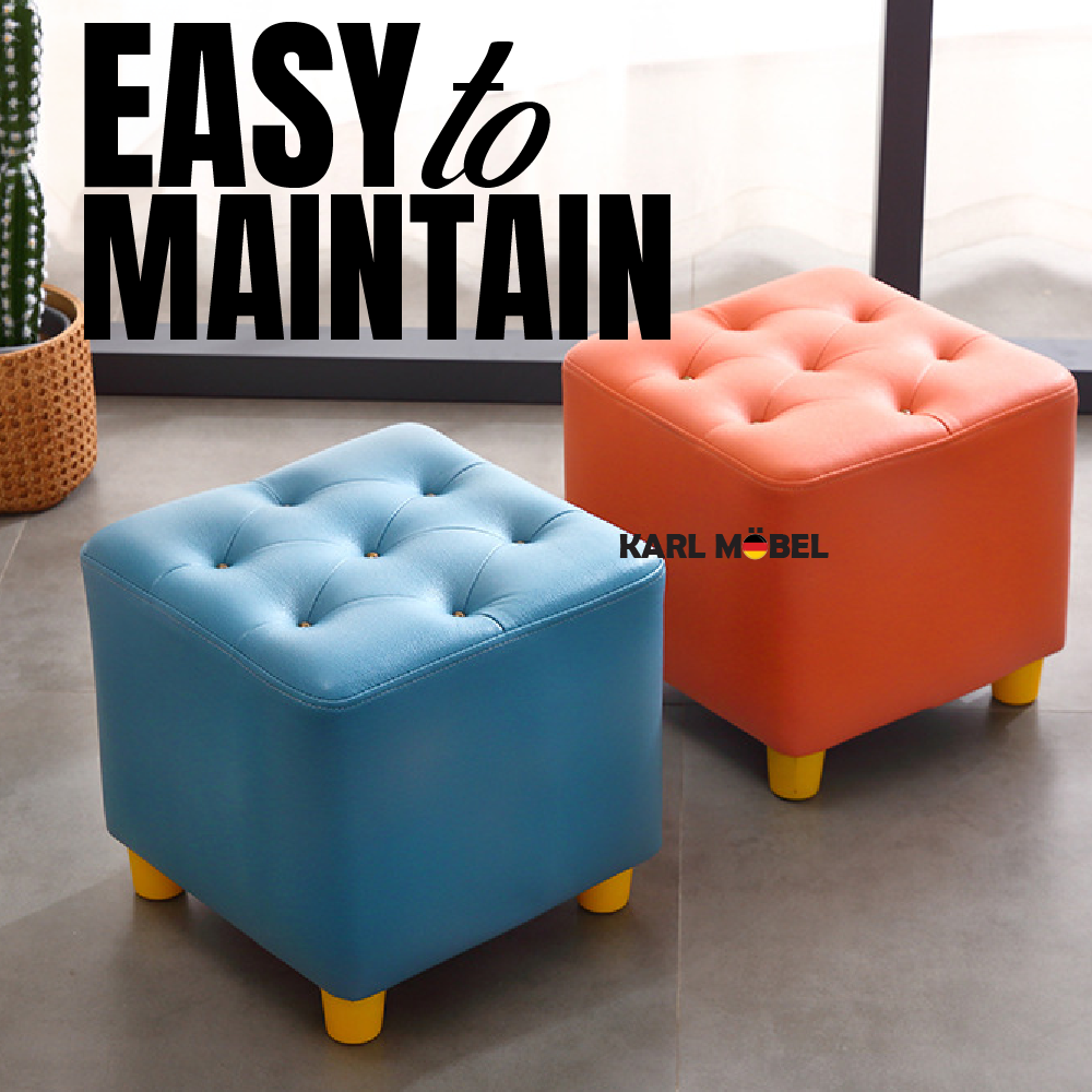 Household Makeup Stool Leather Nordic Sofa Dressing Stool Chair Living ...