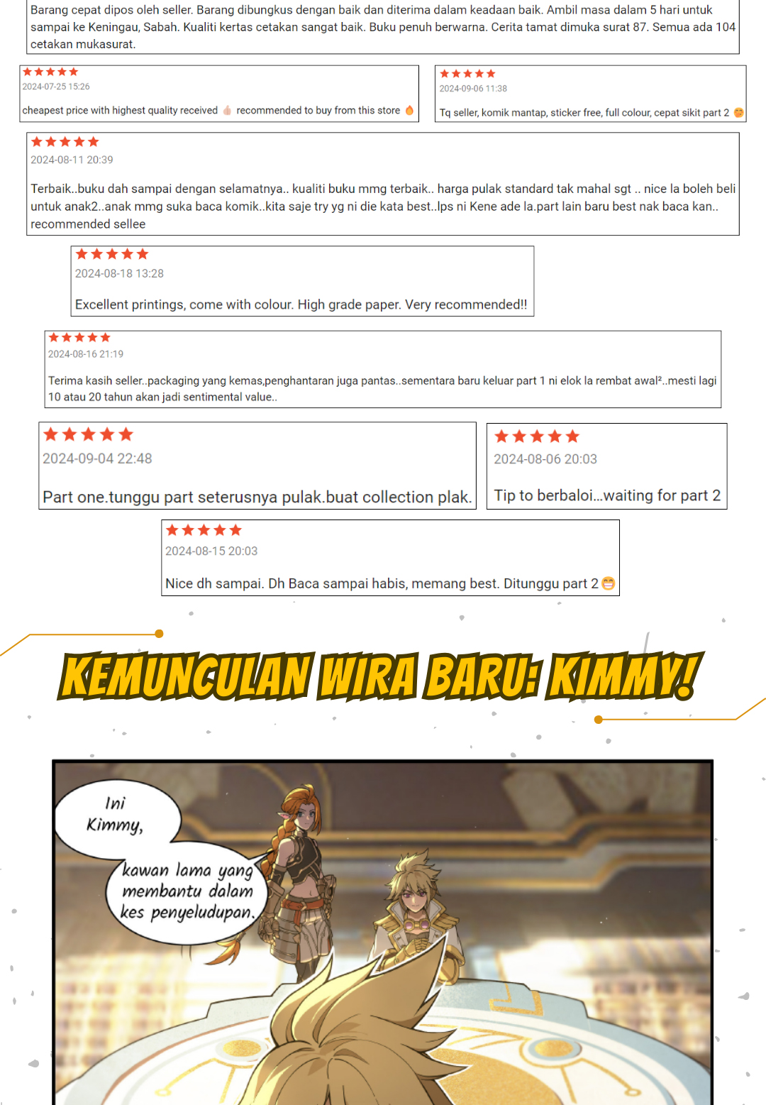 MLBB OFFICIAL COMIC BOOK OUTLAW PART 3 BUKU KOMIK RASMI MOBILE LEGENDS ...