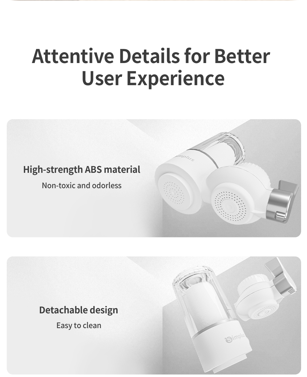 Simplus Ultrafiltration Water Purifier Sets with 3 Filters Kitchen Faucet Filter SUF Composite ...