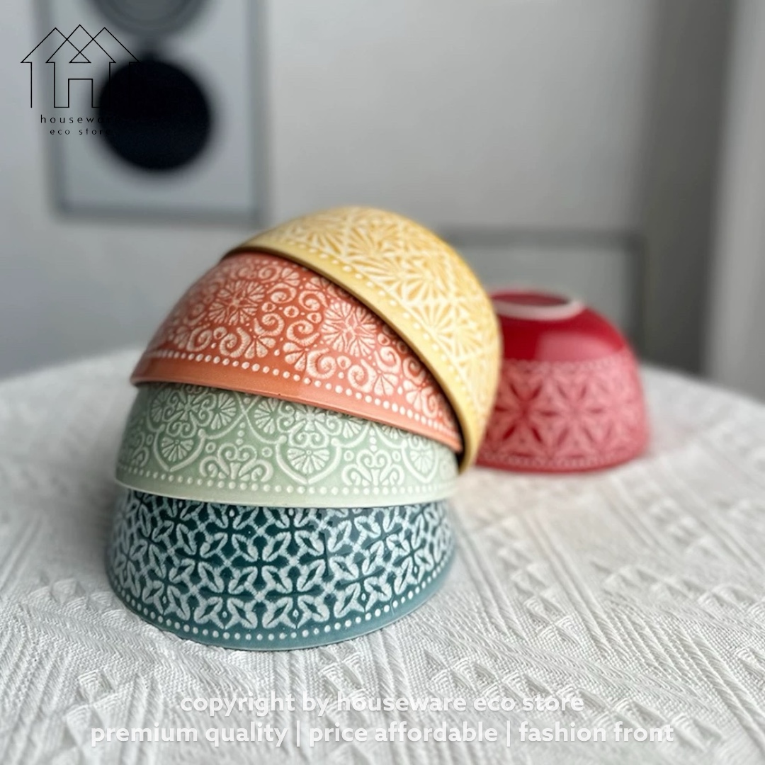 MIYA Style Rice Bowl Porcelain Bowl Ceramic Bowl Mangkuk Keramik Soup ...