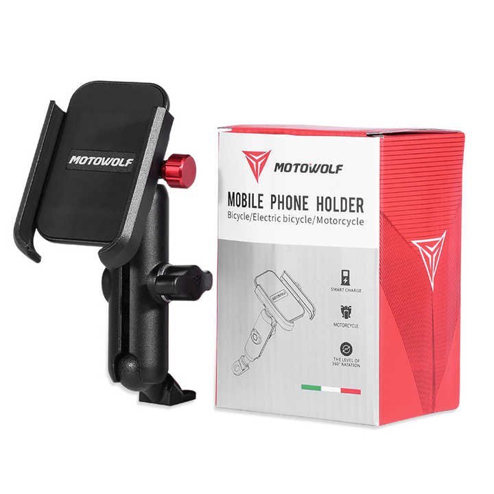 Motorwolf Motor Phone Holder – Side Mirror Bike Mount | Phone Holder ...
