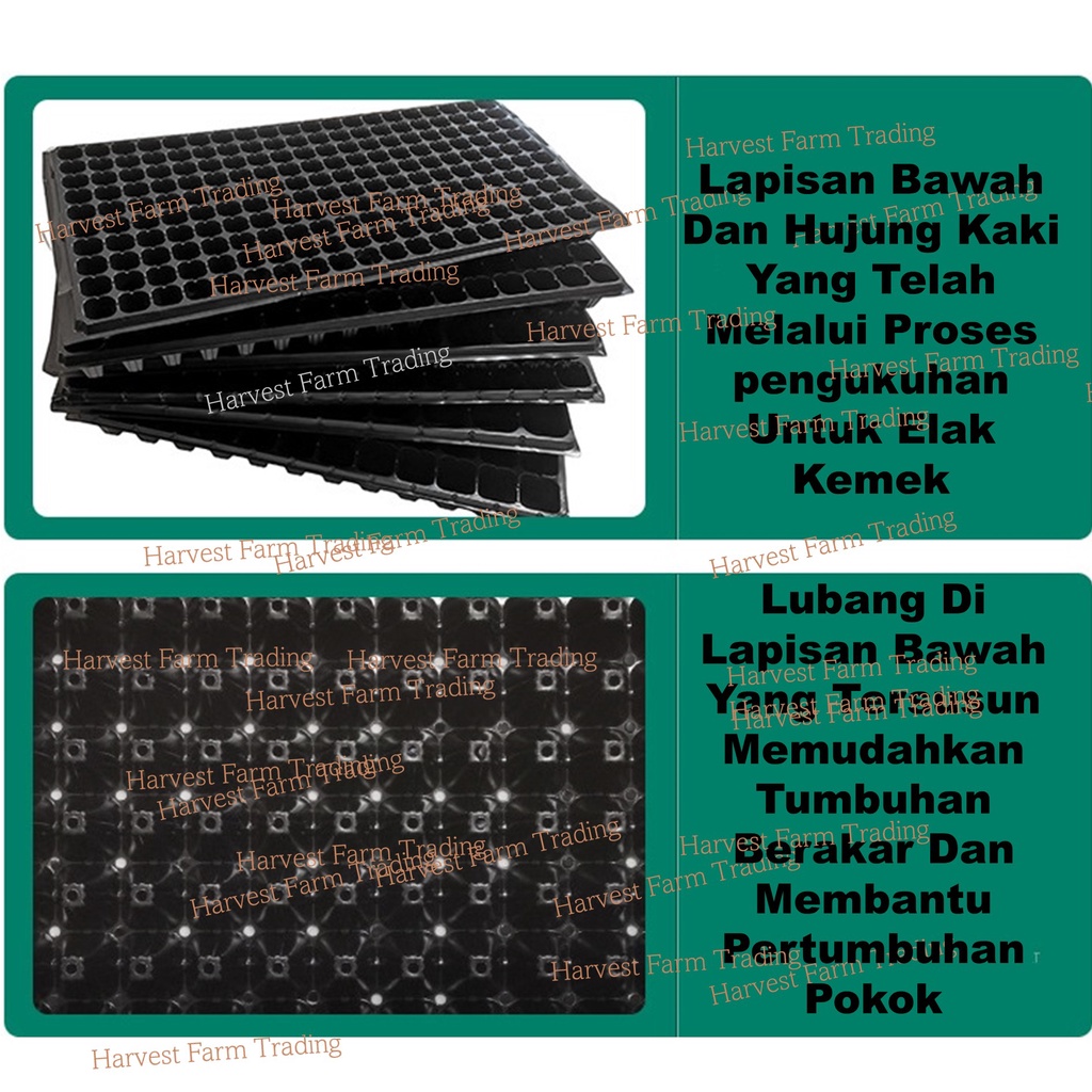 Seedling Tray 21 32 50 72 104 105 128 200 Holes Plastic Nursery Tray ...