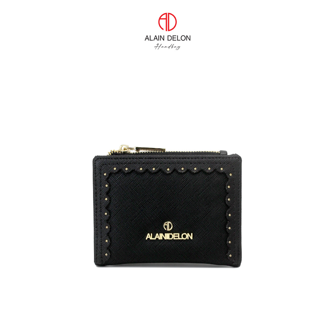 ALAIN DELON LADIES CLASSIC SCALLOP TRIM BIFOLD WALLET - ASP1113PN3MK4 ...