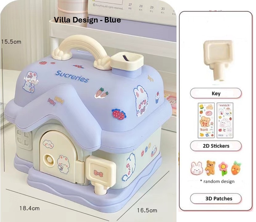 Piggy Bank Coin Bank Money Coin Storage Box Tabung Simpanan Duit Budak ...