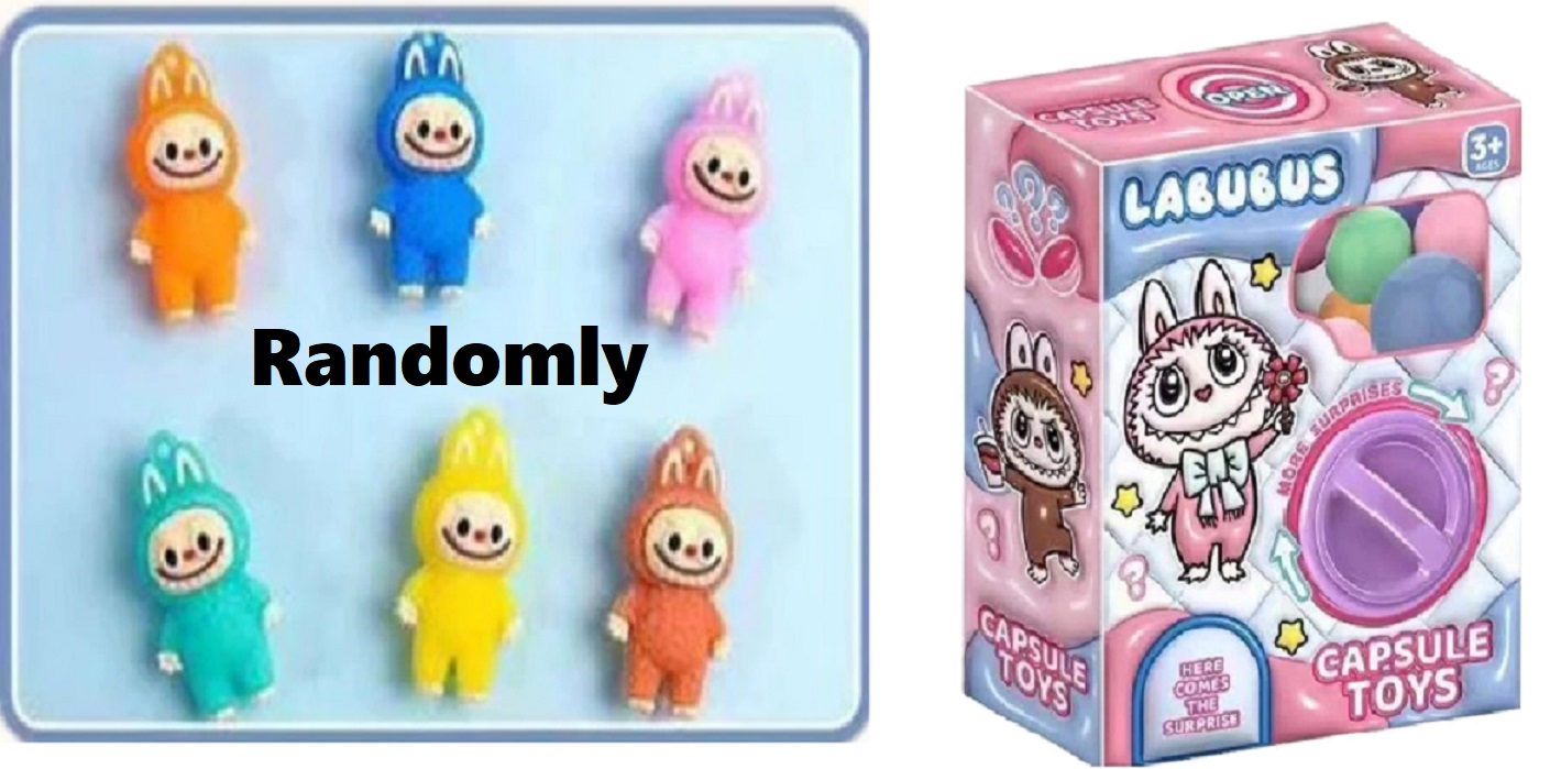 Labubu Vending Machine Capsule Eggs Toy For Kid Twisting Box Plastic ...