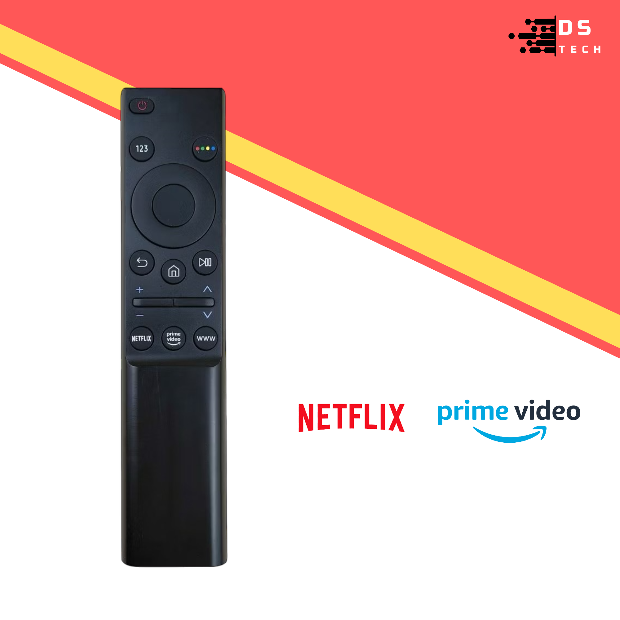 SAMSUNG SMART TV ANDROID TV REMOTE CONTROL [M'SIA STOCK] REPLACEMENT WITH PRIME VIDEO & NETFLIX ...