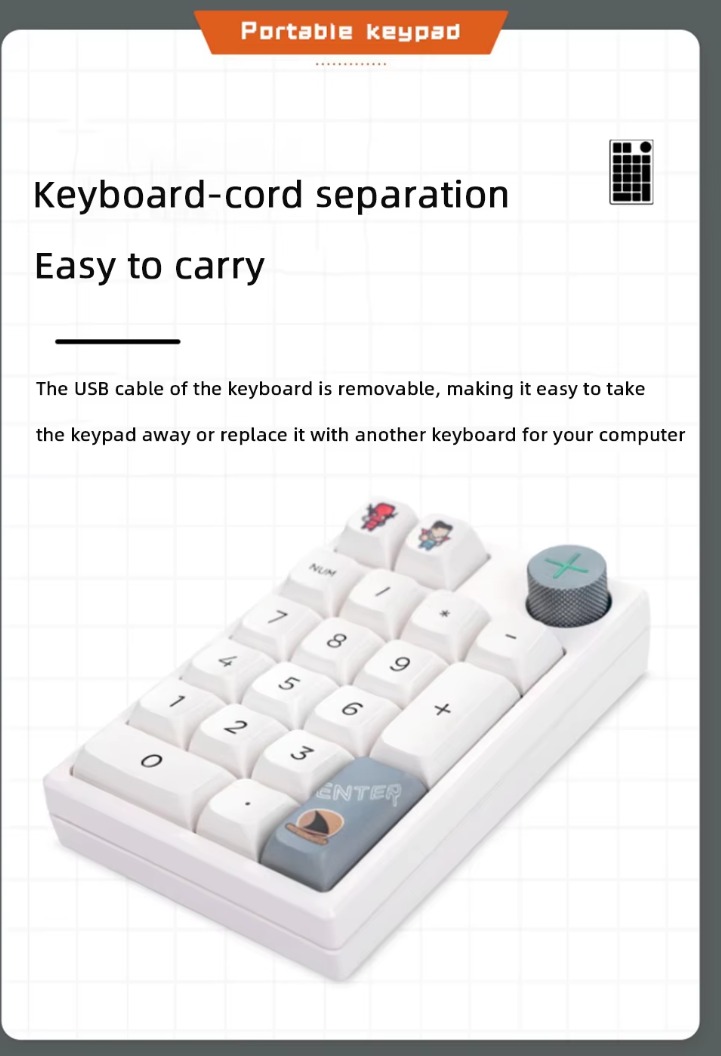 Darmoshark K3 Pro Numeric Keypad Tri-Mode (Wireless/Bluetooth/Wired ...