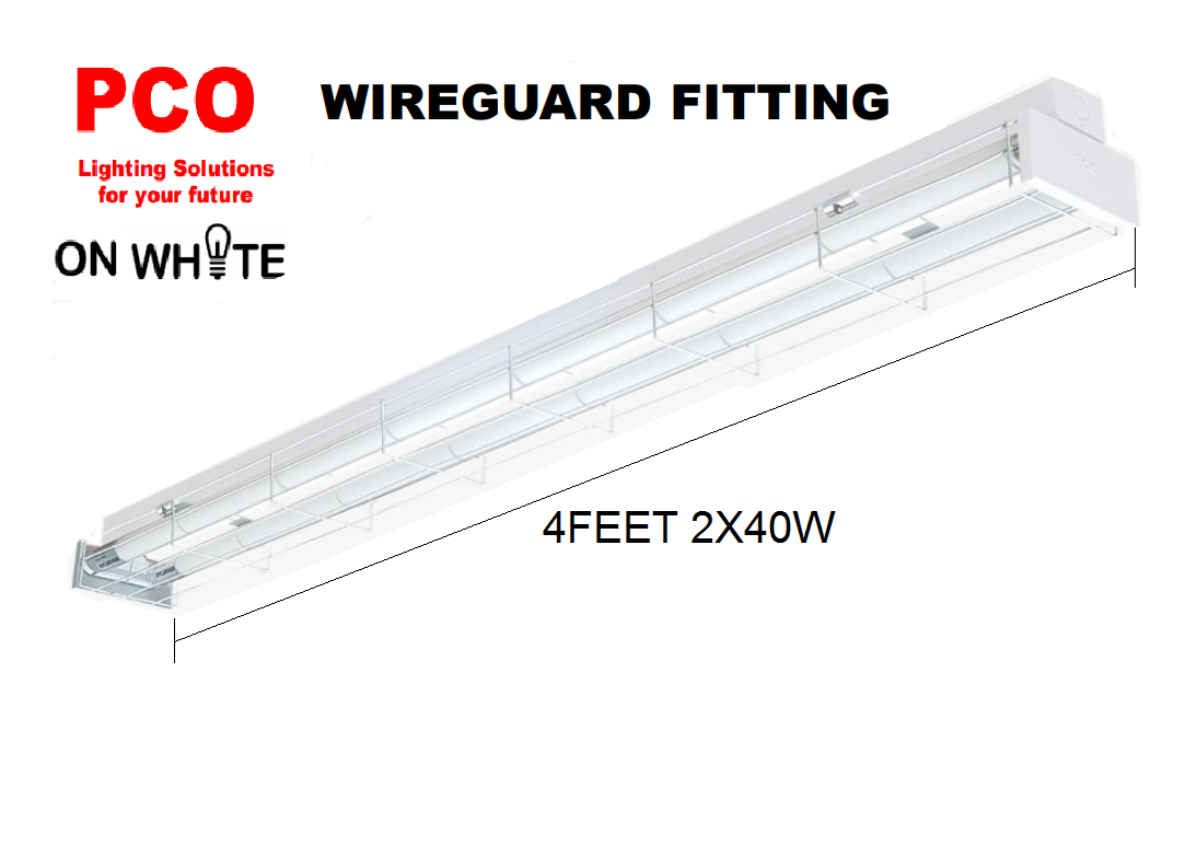 YLI / PCO T8 WIRE GUARD BATTEN FITTING 1 X 4 FEET / 1X 2 FEET / 2 X ...