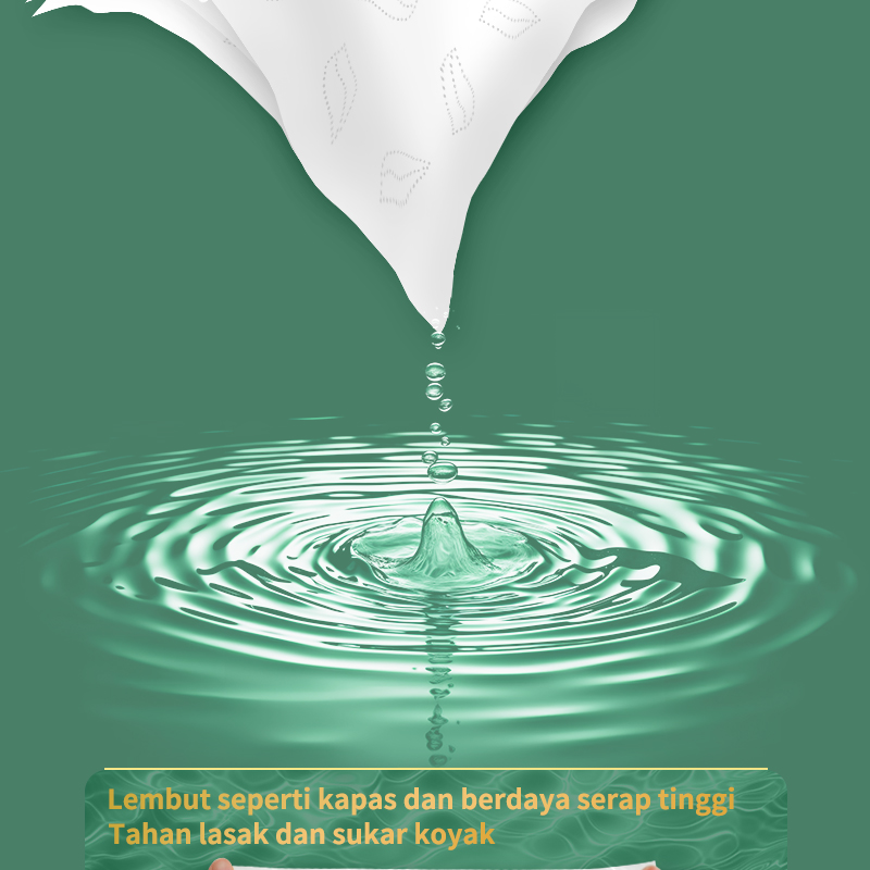 DWY 5 Ply Natural Wood Pulp Thickened Large Soft Facial Tissue High ...