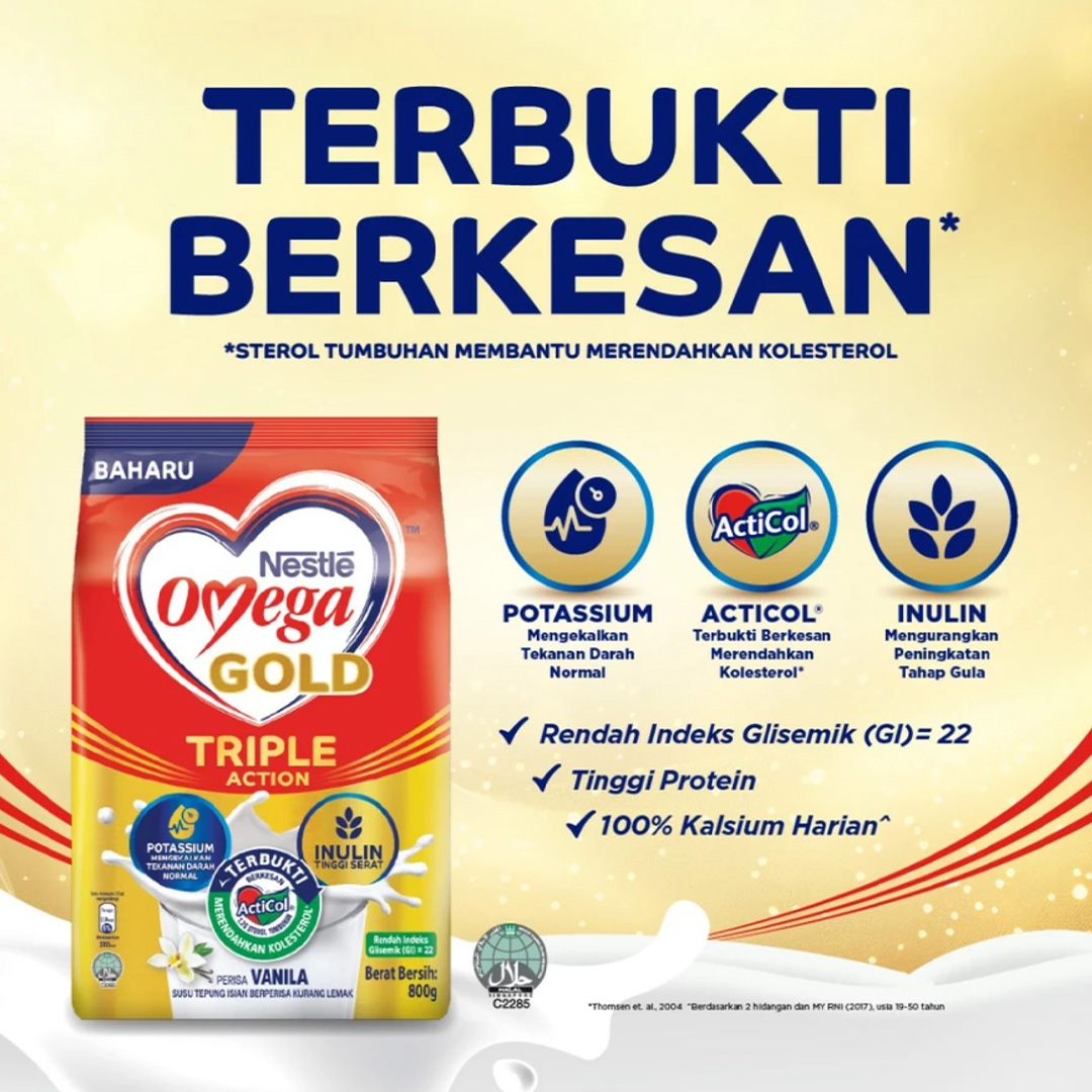 Nestle Omega Gold Triple Action 800g | Shopee Malaysia