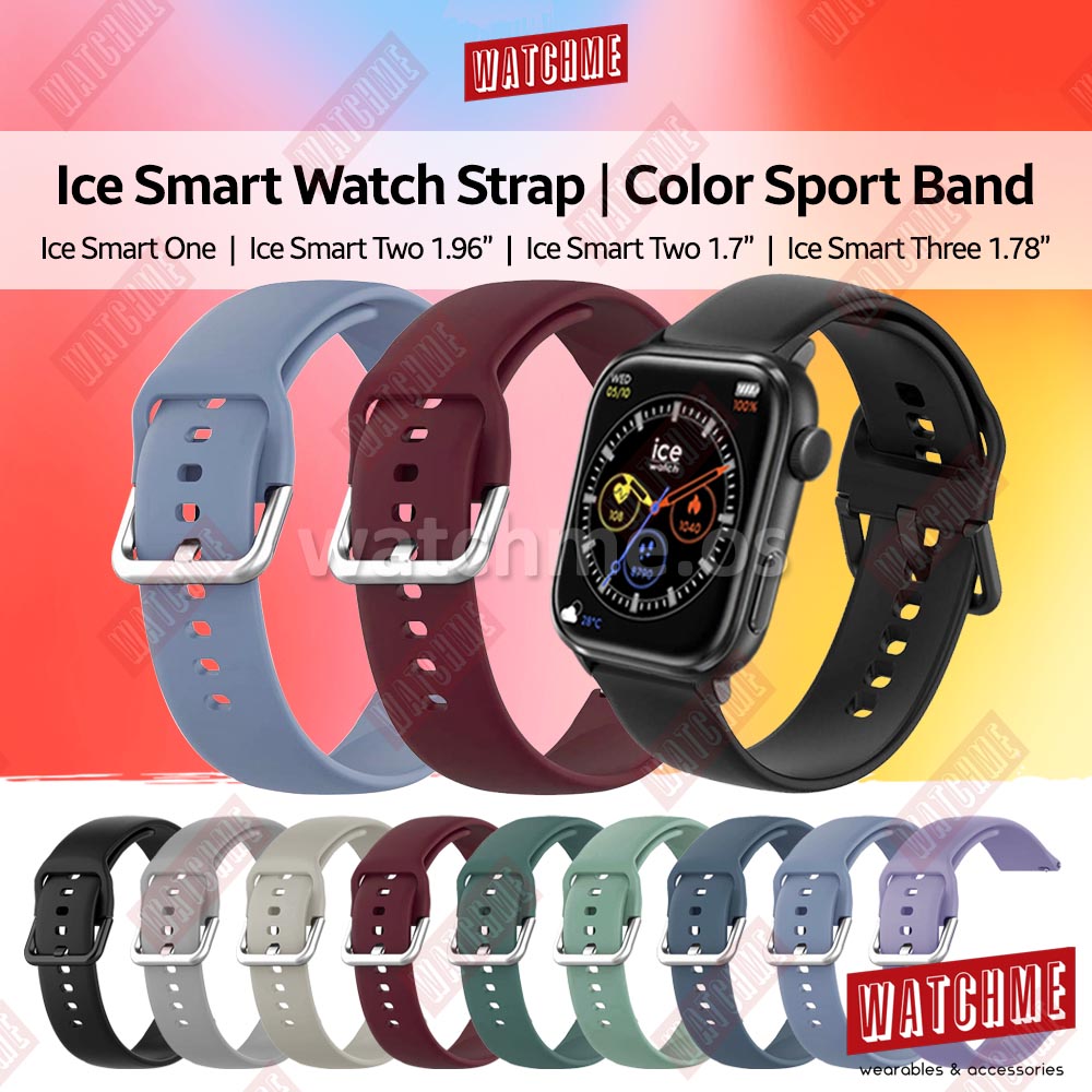Ice Smart Watch Strap, Color Sport Band Style 22mm 20mm, 17 Colors, For ...
